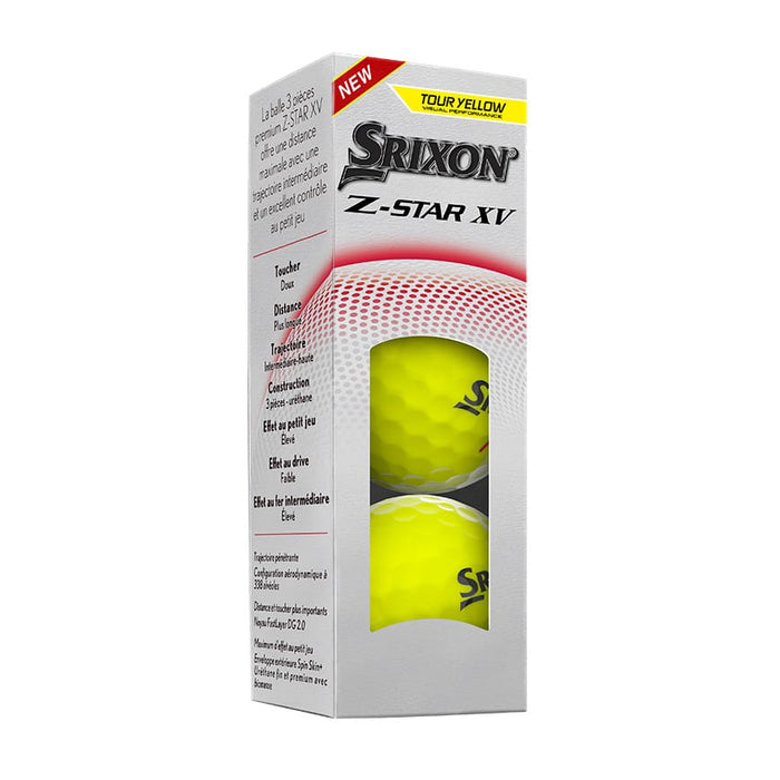 Srixon Z-Star XV Golf Balls - Yellow