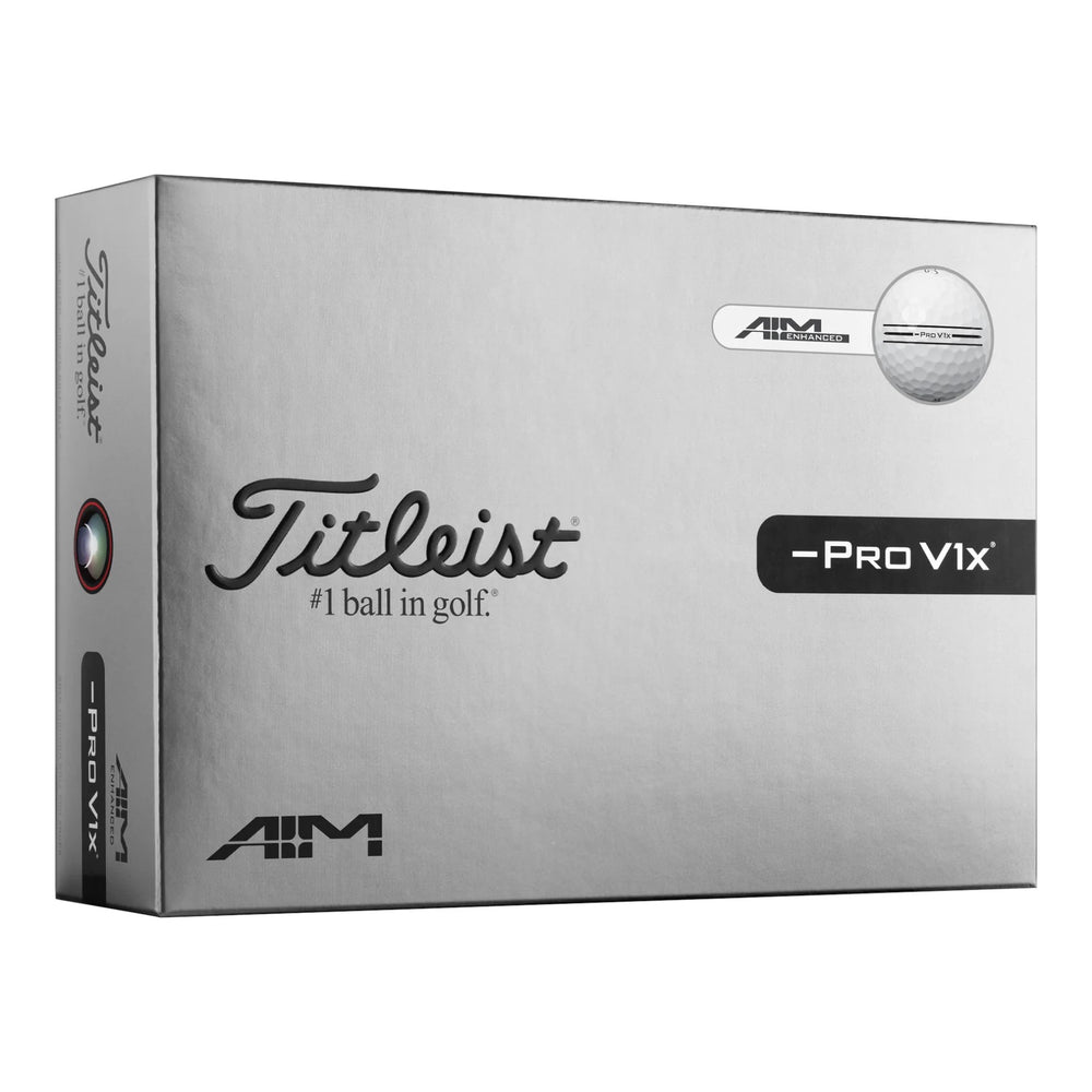 Titleist Pro V1x Left Dash Golf Balls 2026 - AIM Black Line